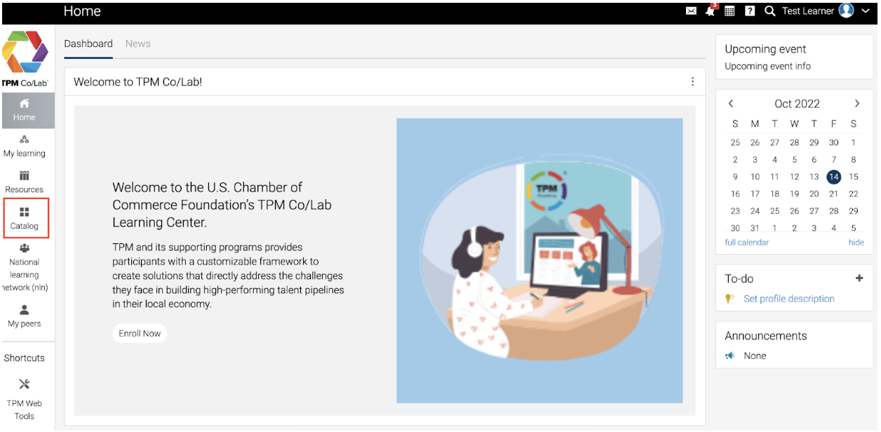 Enrolling & Finding My Course – TPM Help Center